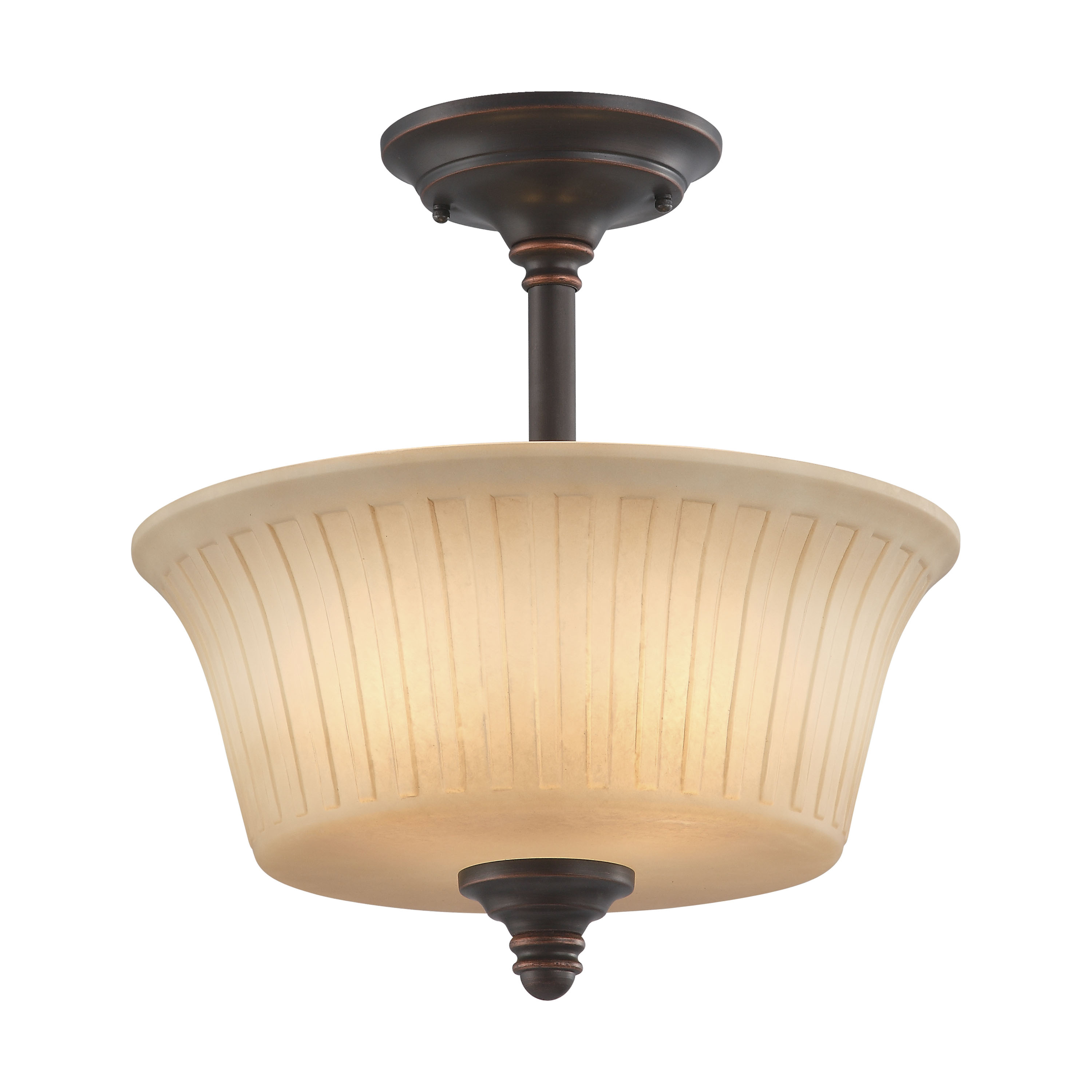 60-4248 FRANKLIN 2 LIGHT SEMI-FLUSH