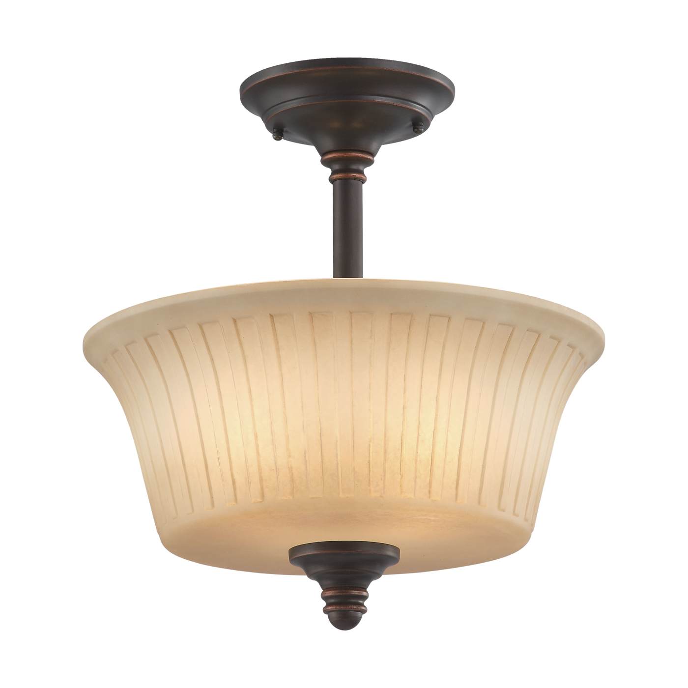 60-4248 FRANKLIN 2 LIGHT SEMI-FLUSH
