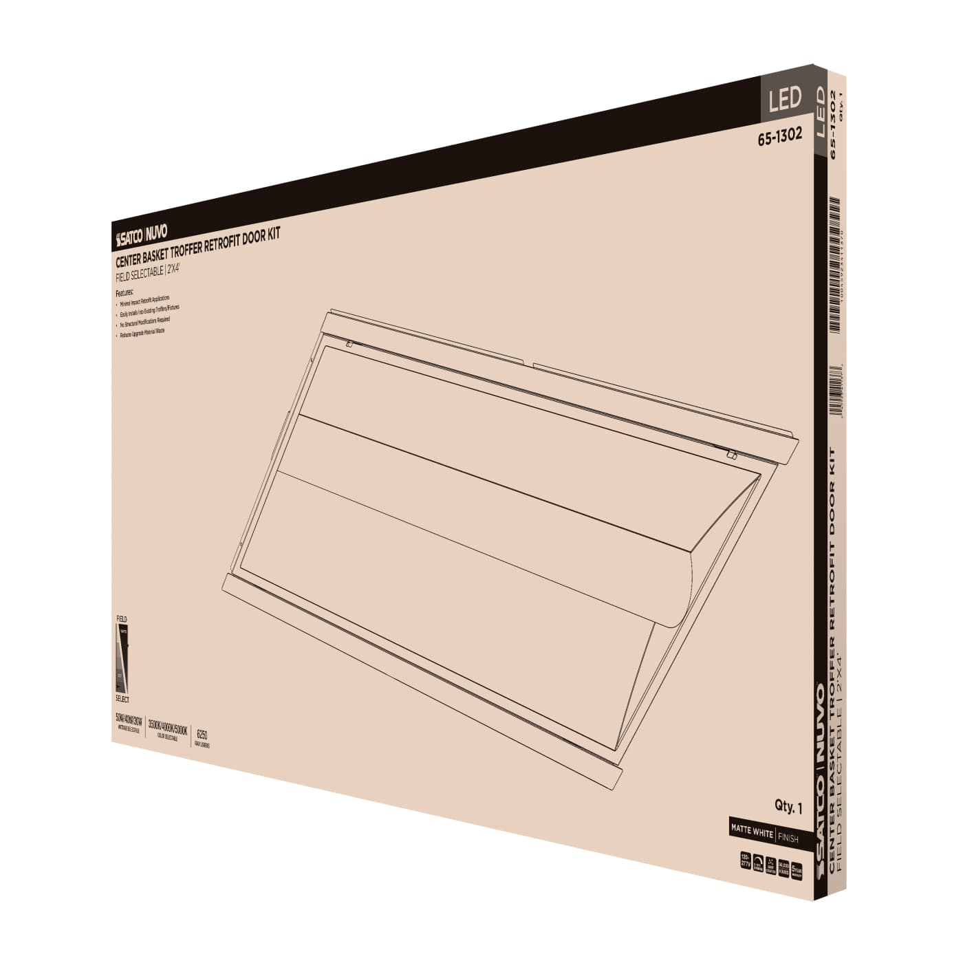 65-1302 2X4 CB TROFFER RETROFIT
